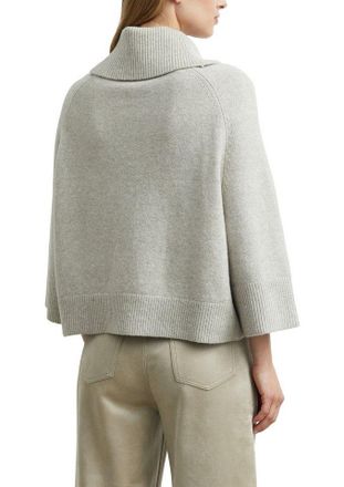 Comma Rollkragenpullover / Poncho-Pullover mit weitem Kragen, Loose Fit