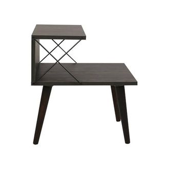 Dmora Nachttisch Astraea 50x40x55h cm Grau, Ablage Grau