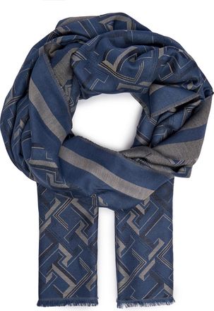 Tommy Hilfiger Schal Tommy Hilfiger Distinct Jacquard Scarf AW0AW16372 Blau