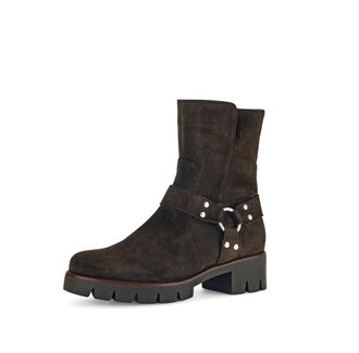 Gabor Damen Biker Boots, Frauen Stiefeletten,uebergangsschuhe,uebergangsstiefel,Winterstiefeletten,Winterschuhe,warm,ENGL. Brown,38.5 EU / 5.5 UK