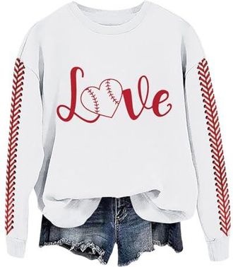 Generic Sweat-shirts pour femmes - Imprim&eacute; graphique britannique - Haut surdimensionn&eacute; - Col rond - Manches longues - Automne - Hiver - D&eacute;contract&eacute; - Conforta