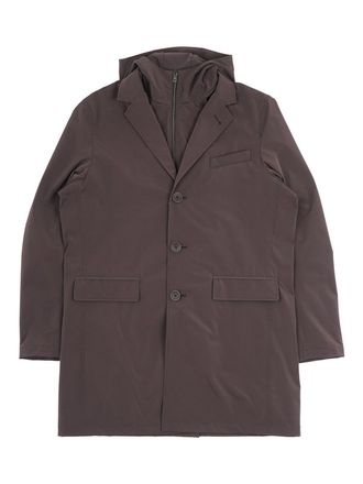 Herno Manteau Au Genou - Marron Foncé