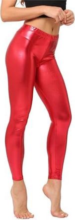 Generic Legging en cuir synth&eacute;tique mat pour femme - Legging de sport tendance sexy en cuir - Collants pour femme - Pour le yoga, le fitness, lext&eacute;rieur, les 