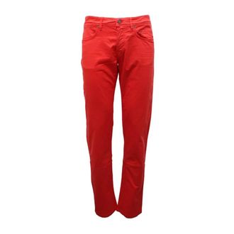 Siviglia Vintage Denim Hose Made in Italy - - Jeans - Herren - Rot - W31