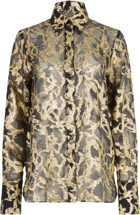 Nina Ricci Femme, Blouses et Chemises, Jaune, Taille: 42 FR Chemise &Agrave; Manches &Eacute;vas&eacute;es