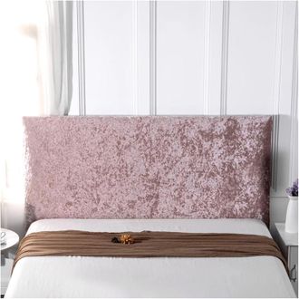 Generic Samt-Bezug F&uuml;r Bett-Kopfteil, Staubdicht, Elastisch, F&uuml;r King/Doppelbett, Schlafzimmer, Dekoration(B,190 cm)