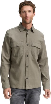 Tom Tailor Herren 1046096 Hemd, 32097-Smokey Olive Green, XL