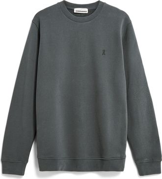 Armedangels Herren Sweatshirt aus recyceltem Baumwoll Mix BAARO Comfort Regular Fit Space Steel