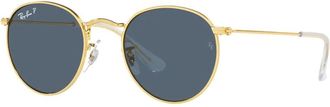 Ray-Ban unisex, Accessoires, Jaune, Taille: 44 MM Round Lunettes de soleil