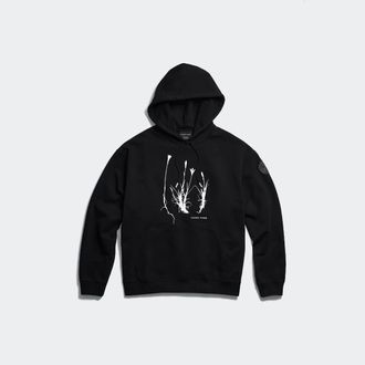 Canada Goose Rove Hoodie mit lockerer Passform und Blumenmotiv (M&auml;nnlich, Black, S)
