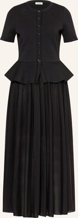 Sandro Sandro Kleid Im Materialmix schwarz