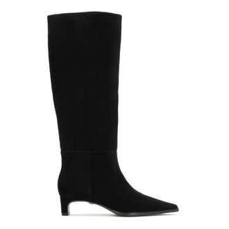 Kazar Kazar Schwarze Stiefel aus Wildleder mit schlankem Absatz - - Shoes - Damen - Schwarzk - 41 EU