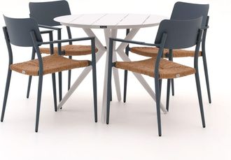 Bellagio la vita attrattiva Bellagio Cino/Sora &oslash; 90 cm Gartenm&ouml;bel-Set 5-teilig stapelbar