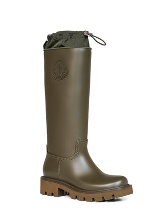 Moncler Womens Boots Kickstream High Olive Green Pvc
