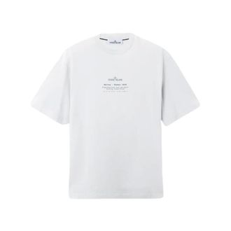 Stone Island Homme, Tops, Bleu, Taille: 2XL T-Shirt Stone E26