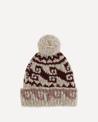 Moncler Wool-Alpaca Blend Beanie with Pom-Pom Female UNI