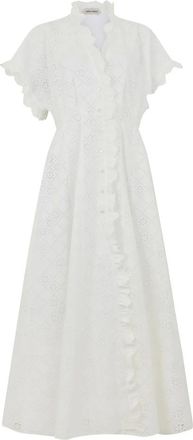 Alberta Ferretti Femme, Robes, Blanc, Taille: 36 FR Vestes