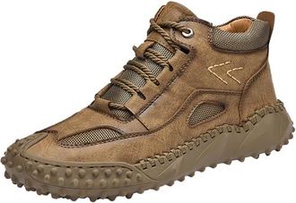 Generic Baskets noires Lear - Baskets montantes pour homme - Chaussures dhiver doubl&eacute;es - Bottines de neige pour homme - Nouvelles chaussures d&eacute;contract&eacute;es en