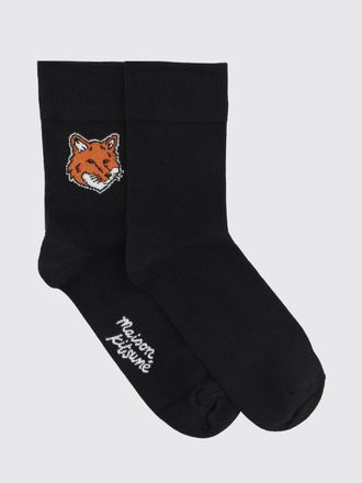 Maison Kitsun&eacute; Lot de 3 paires de chaussettes en coton stretch avec logo jacquard