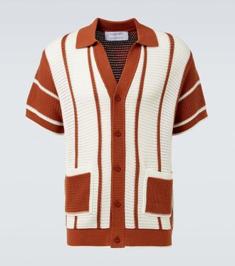 Frescobol Carioca Cardigan Fabricio en crochet de coton