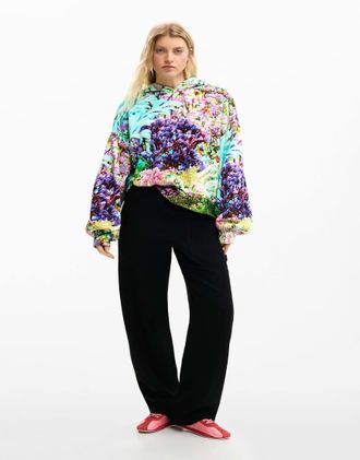 Desigual sweat-shirt Wild garden noir