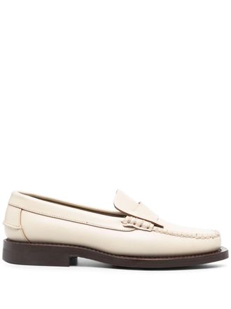 Hereu mocassins en cuir Sineu &agrave; empi&egrave;cements - Tons neutres