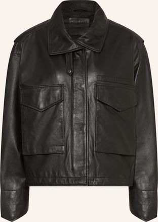 AllSaints Allsaints Lederjacke Clay schwarz