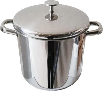 MasterClass MasterClass Suppentopf mit Deckel 11L, induktionsgeeignet, Edelstahl, Silber