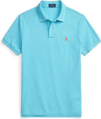 Ralph Lauren Piqu&eacute;-Poloshirt mit Logo-Stickerei, Custom Slim Fit in