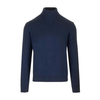 Ballantyne Merino-Woll-Rollkragenpullover - - Knitwear - Herren - Blau - L