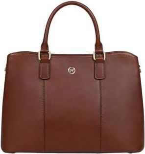 Pellet Sac port&eacute; main 2 poign&eacute;es - Compatible t&eacute;l&eacute;phone portable - Pour Femme - Collection Ondine - Marron