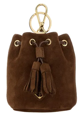 Prada Pouch Keychain - Brown