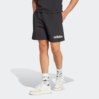adidas Shorts ADIDAS SPORTSWEAR ESSENTIALS LINEAR SINGLE JERSEY, Herren, Gr. XXL, N-Gr, schwarz-wei&szlig; (schwarz, wei&szlig;, normal, gr.), Obermaterial: 74% Baumwoll