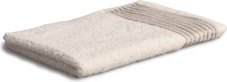 Möve Wellness Gästetuch Uni mit Chenillebiesen 30 x 50 cm aus 100 % Baumwolle (Spinair), nature