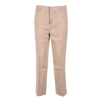 Dondup Leinen-Lyocell-Mischung Elastikhose - - Trousers - Damen - Rosa - W28