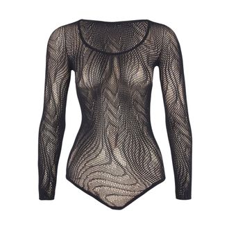 Wolford Body r&eacute;sille serpent - Femme - Tops - Noir - Taille: 40 FR