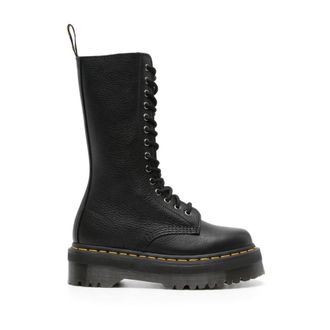 Dr. Martens Schwarze Lederstiefel - - Shoes - Damen - Schwarzk - 38 EU