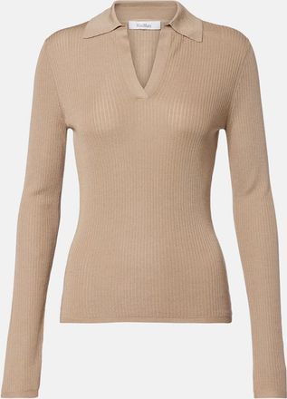 Max Mara Top aus Rippstrick