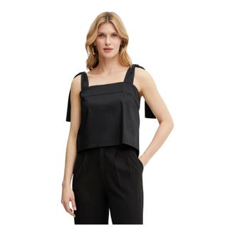 Liu Jo Haut &agrave; col carr&eacute; - Femme - Tops - Noir - Taille: 42 FR