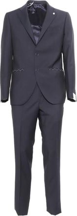 Luigi Bianchi Mantova Homme, Costumes, Bleu, Taille: XL Single Breasted Suits