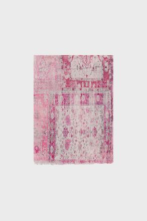Gerard Darel Foulard imprim&eacute; aquarelle en coton - DAISY - Rose