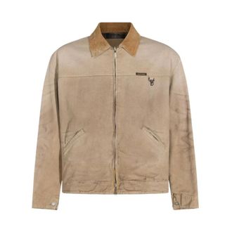 Golden Goose Homme, Vestes, Beige, Taille: M Veste R&eacute;versible