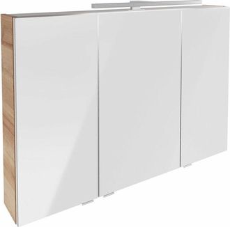 Fackelmann B.brillant led Spiegelschrank 100cm - Ast Eiche