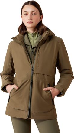 Ariat Womens Outer Banks Waterproof Insulated Jacket Long Sleeve in Kalamata, Size 2X-Large, by Ariat
