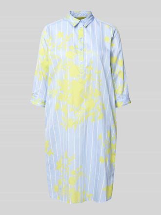 Milano Knielanges Hemdblusenkleid mit kurzer Knopfleiste