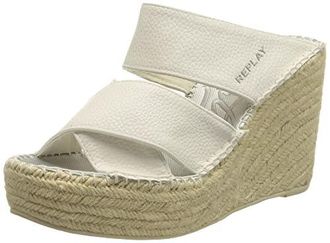 Replay Replay Femme Jess Mule Chausson, Blanc 061, 40 EU