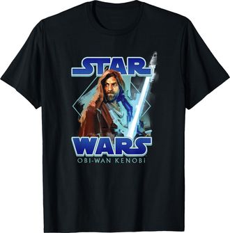 Star Wars Obi-Wan Kenobi Jedi Lightsaber Portrait T-Shirt