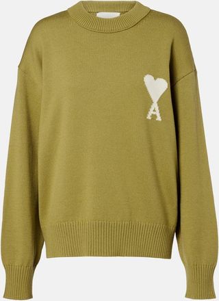 Ami Pullover Ami De Coeur aus Wolle und Baumwolle