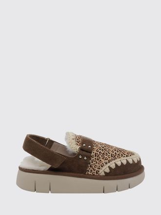 Mou Slingbacks Bounce en poulain &agrave; imprim&eacute; animalier avec doublure shearling