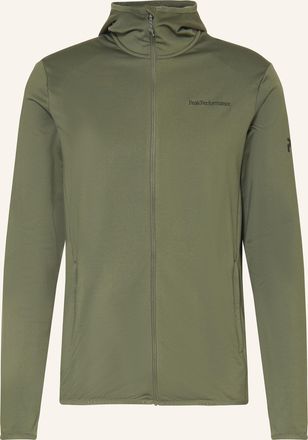 Peak Performance Midlayer-Jacke Light Zip Hood gruen